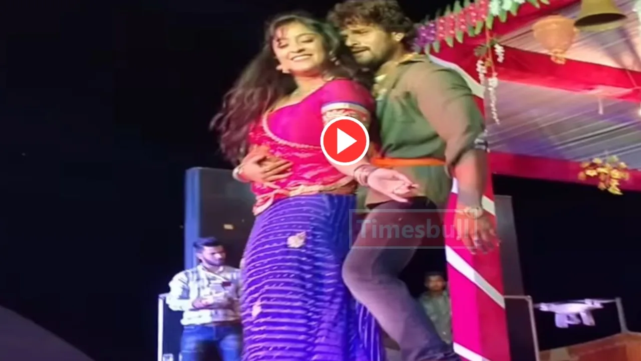 Bhojpuri Song: Khesari Lal Yadav & Shubhi Sharma "Love Kala Sab Hoi" Live Stage Show Fire On ...