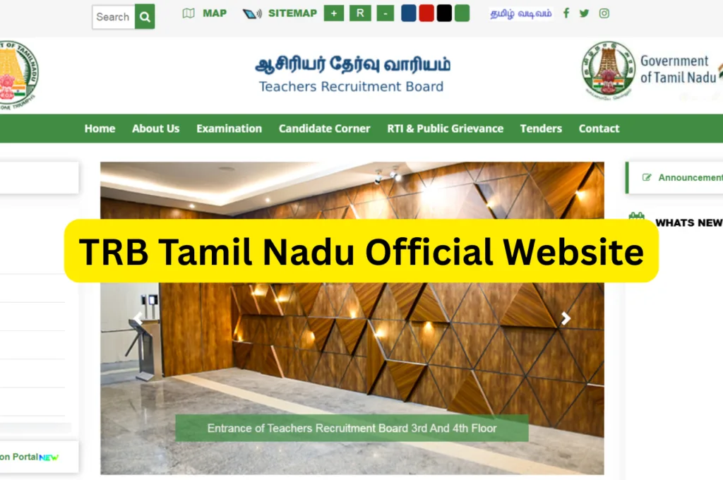 TRB Tamil Nadu Official Website – Teacher Recruitment Notifications ...