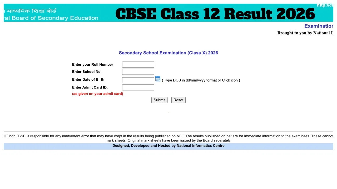 CBSE Class 12 Result 2026 Expected in Third Week of May – Direct Link ...