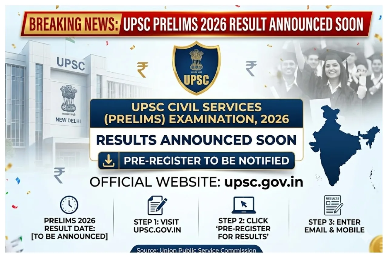 UPSC Prelims 2026 Result - How to Download Score at upsc.gov.in, Last 5 ...