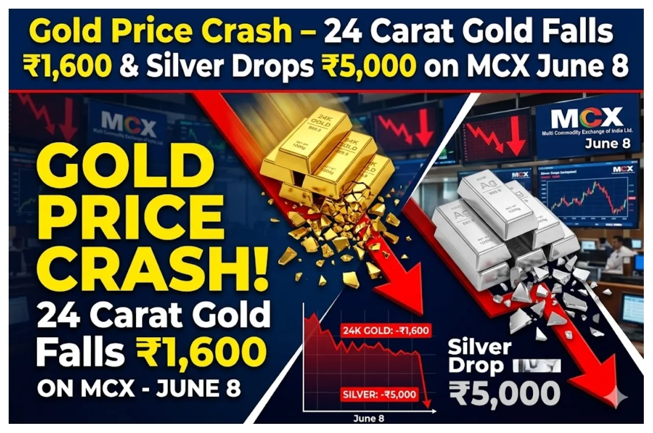 Gold Price Crash - 24 Carat Gold Falls ₹1,600 & Silver Drops ₹5,000 on ...
