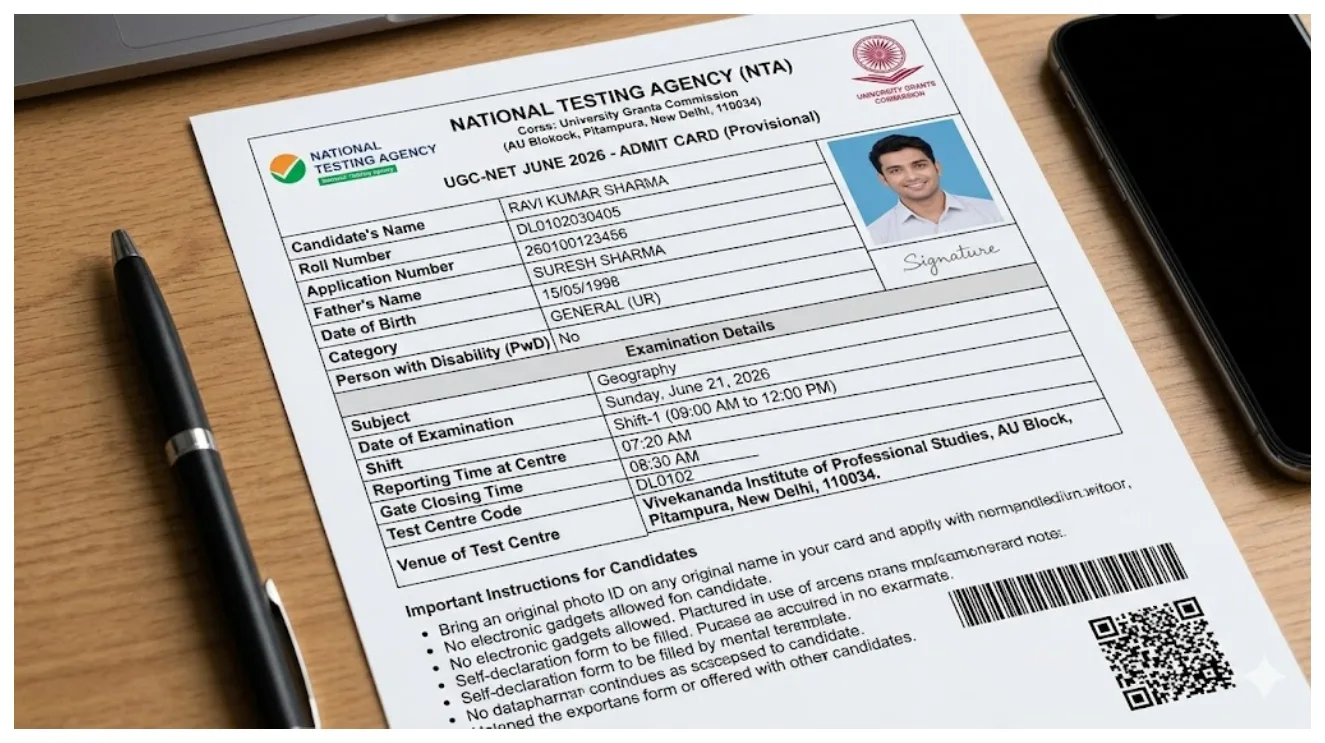 UGC NET Admit Card 2026 - Release Date, Exam Rules, Dress Code & Hall ...